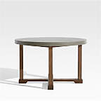 Abaco 48" Round Outdoor Patio Dining Table + Reviews | Crate & Barrel