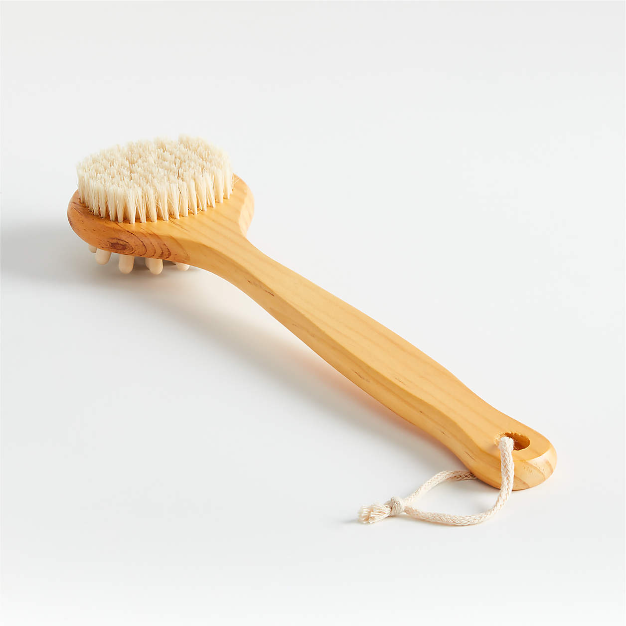 Cedar Bath Brush Massager + Reviews | Crate & Barrel