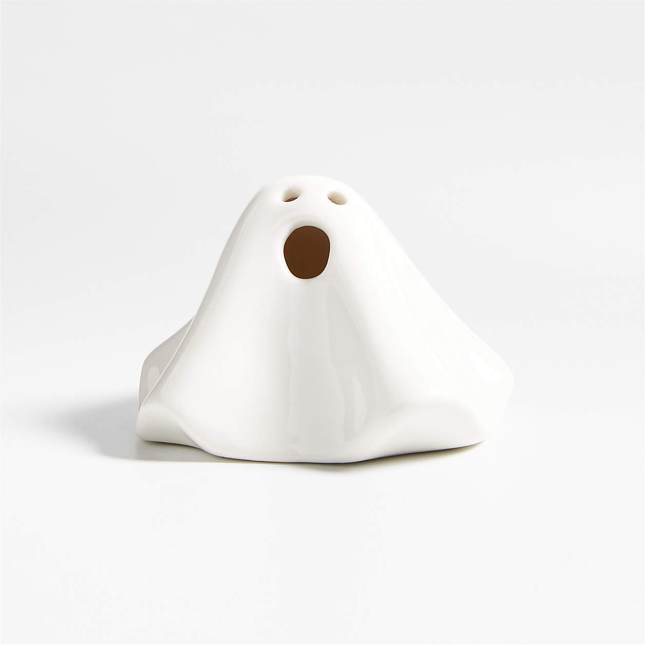 Small LED Halloween Ceramic Ghost Light + Reviews | Crate & Barrel