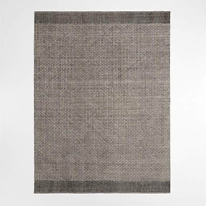Juneau Wool Brown Area Rug 6'x9' + Reviews | Crate & Barrel