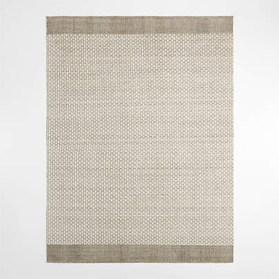 Newport Pet-Friendly Performance Wool-Blend Handwoven Brown Area Rug 6 ...