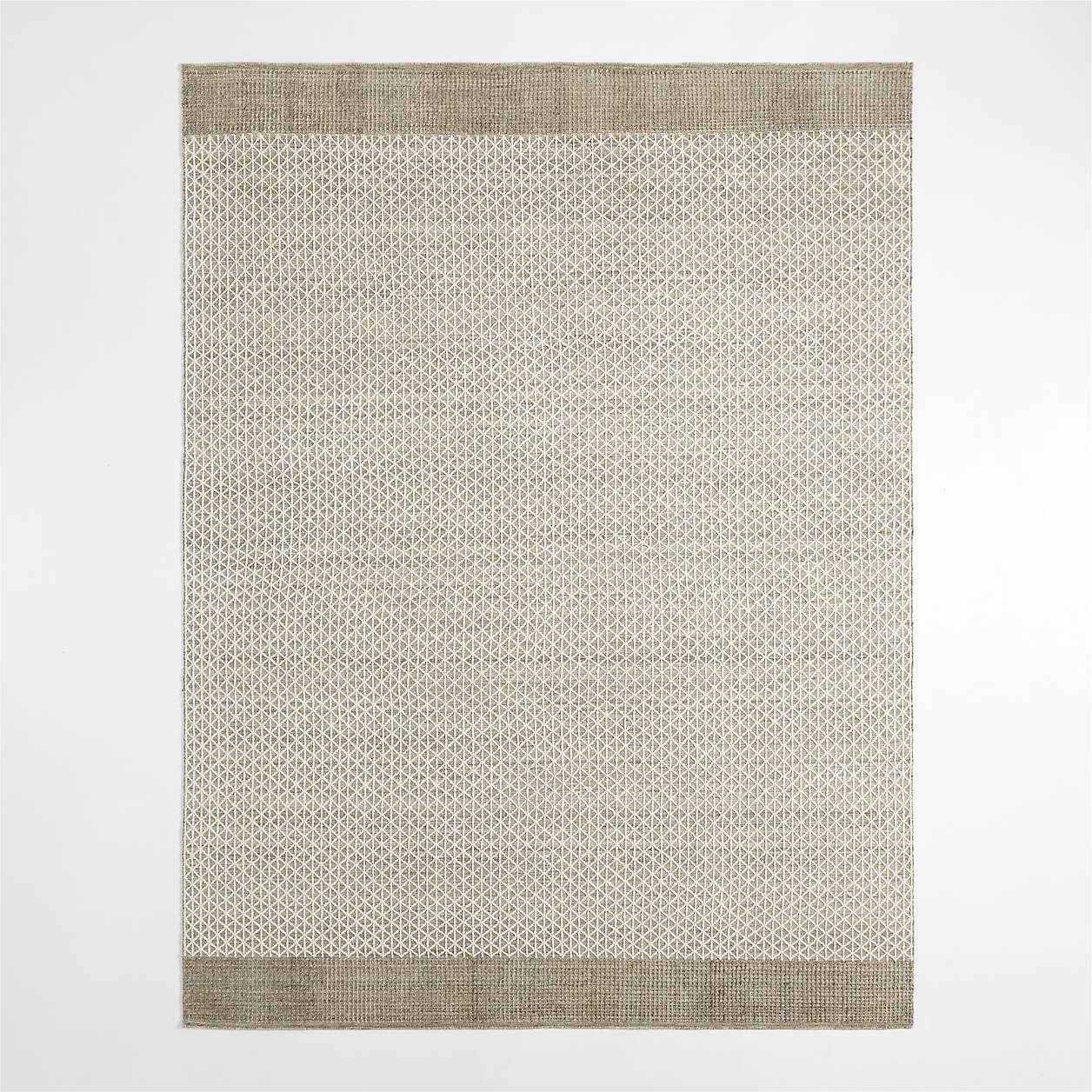 Chamonix Performance Wool-Blend Handwoven Light Brown Area Rug 8'x10 ...