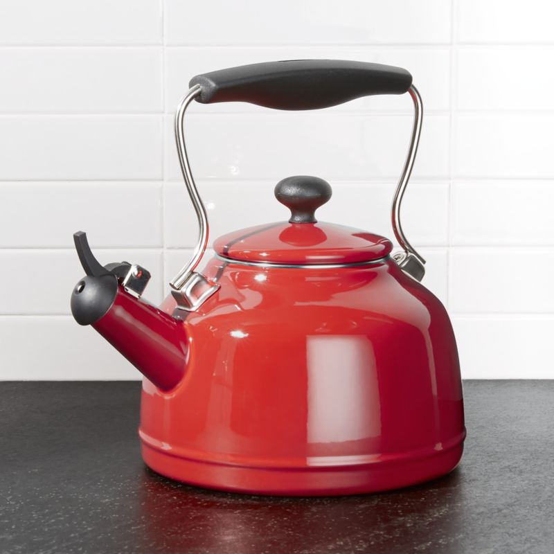Chantal Vintage Red Tea Kettle + Reviews | Crate & Barrel