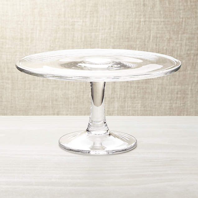 Alma Clear Cake Stand | Crate & Barrel