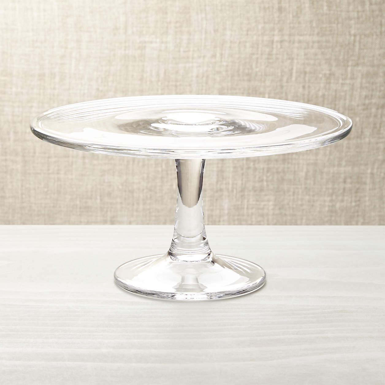 Charlotte Glass Pedestal Cake Stand Plate + Reviews | Crate & Barrel Canada
