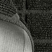 Chatou Wool Brick Pattern Black Area Rug 9'x12' | Crate & Barrel