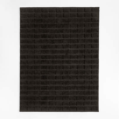 Chatou Wool Brick Pattern White Area Rug 8'x10' + Reviews | Crate & Barrel