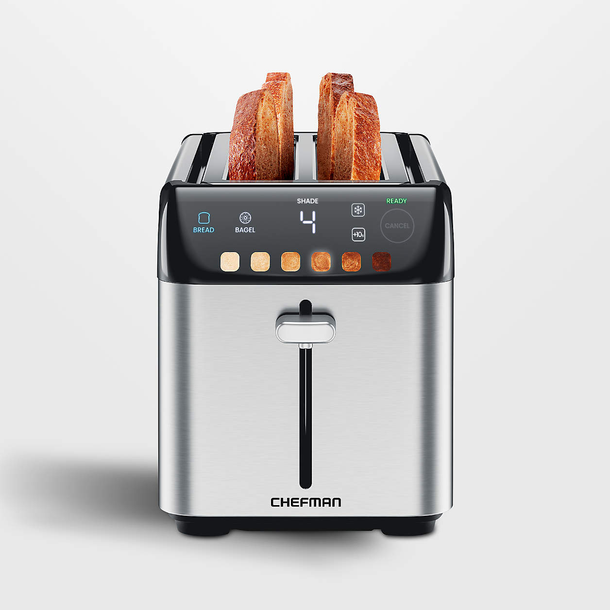 Chefman Smart Touch 4-Slice Long Slot Toaster | Crate & Barrel