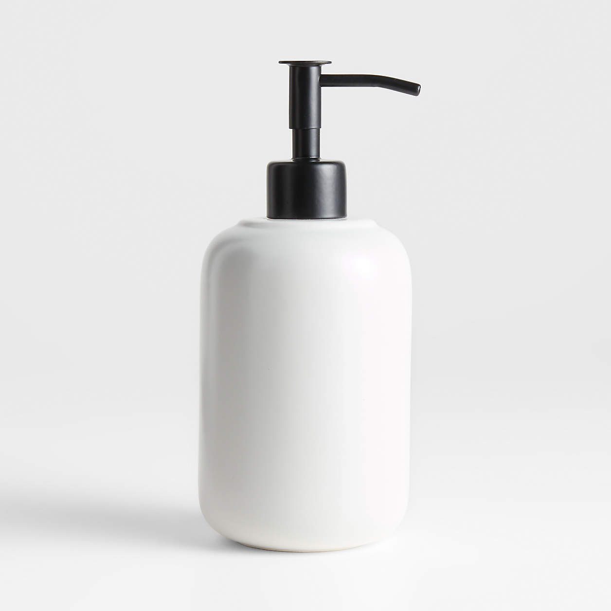 Chet Ceramic White Soap Dispenser + Reviews | Crate & Barrel