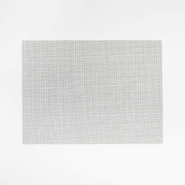 Chilewich Ridge Neutral Vinyl Placemat + Reviews | Crate & Barrel