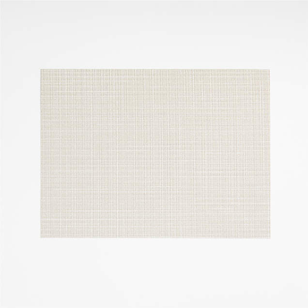 Chilewich Crepe Neutral Vinyl Round Placemat + Reviews | Crate & Barrel ...