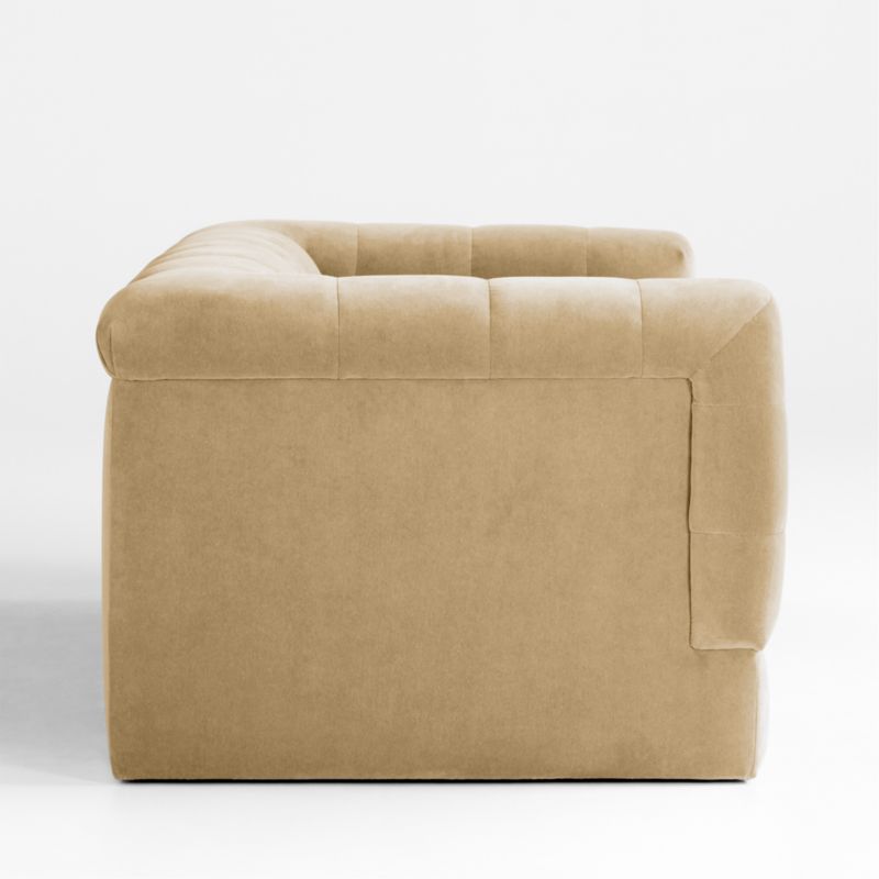 Chiltern Velvet Tufted Sofa 78" + Reviews | Crate & Barrel