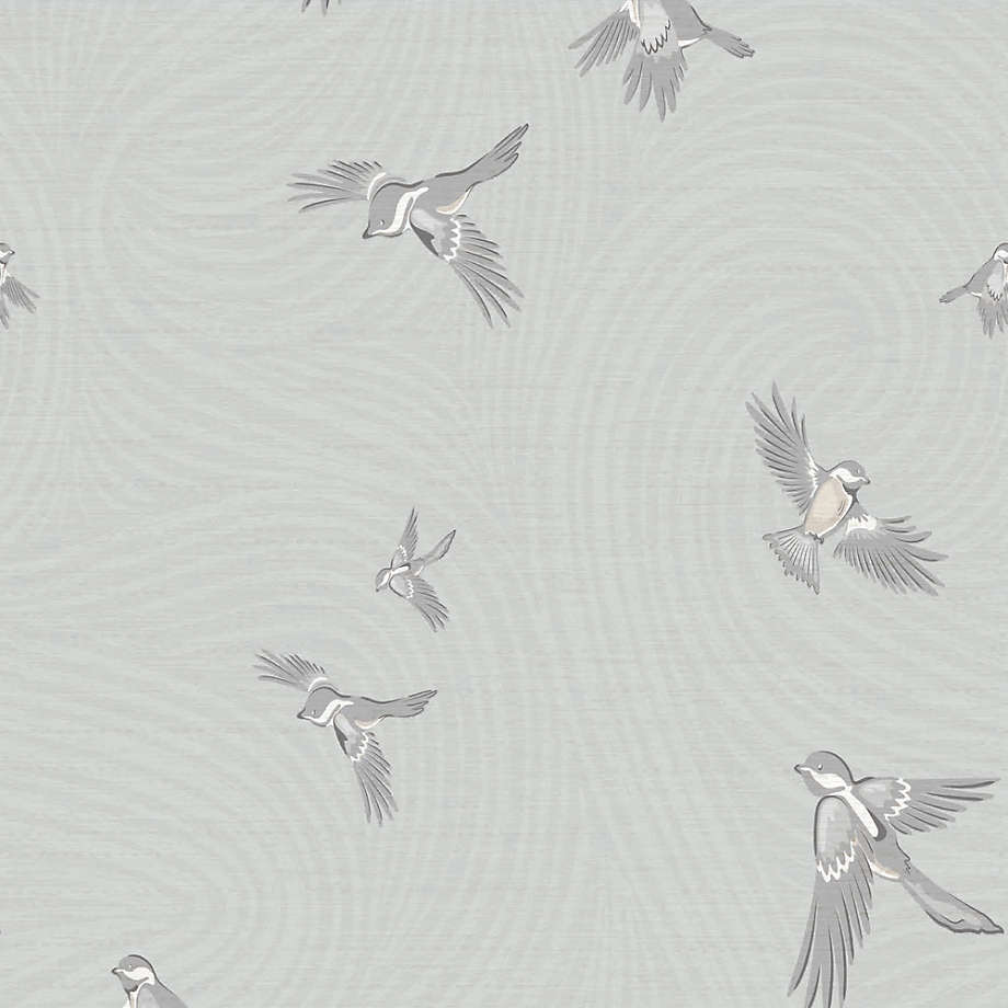 Chasing Paper Sky Blue Chickadee Peel and Stick Wallpaper 2'x12' | Crate & Kids