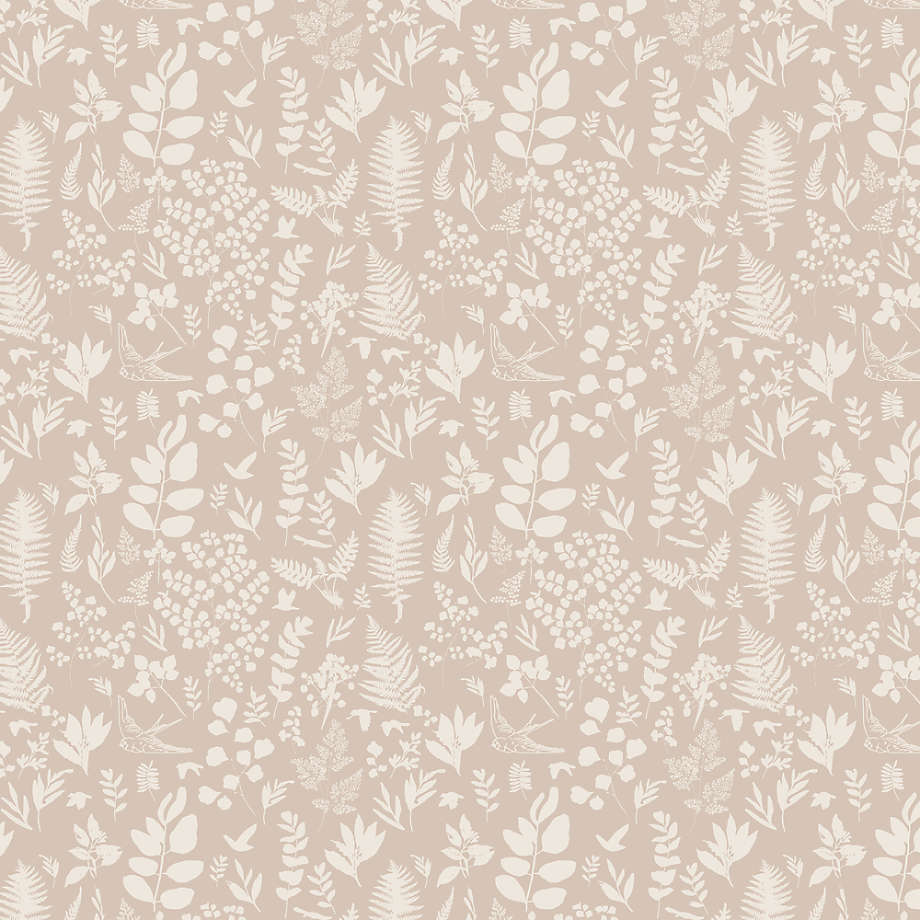 Chasing Paper Blush Pink Fern Peel and Stick Wallpaper Swatch | Crate & Kids