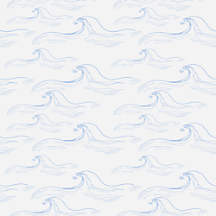 Chasing Paper Blue and White No. 8 Seaside Peel and Stick Wallpaper 2'x'12' | Crate & Kids