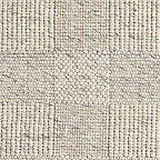 Chunky Squares Wool and Viscose Beige Kids Area Rug 5x8 | Crate & Kids