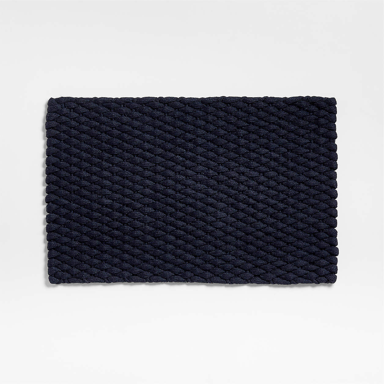 Chunky Weave Performance Navy Blue Indoor/Outdoor Doormat 18"x30 ...