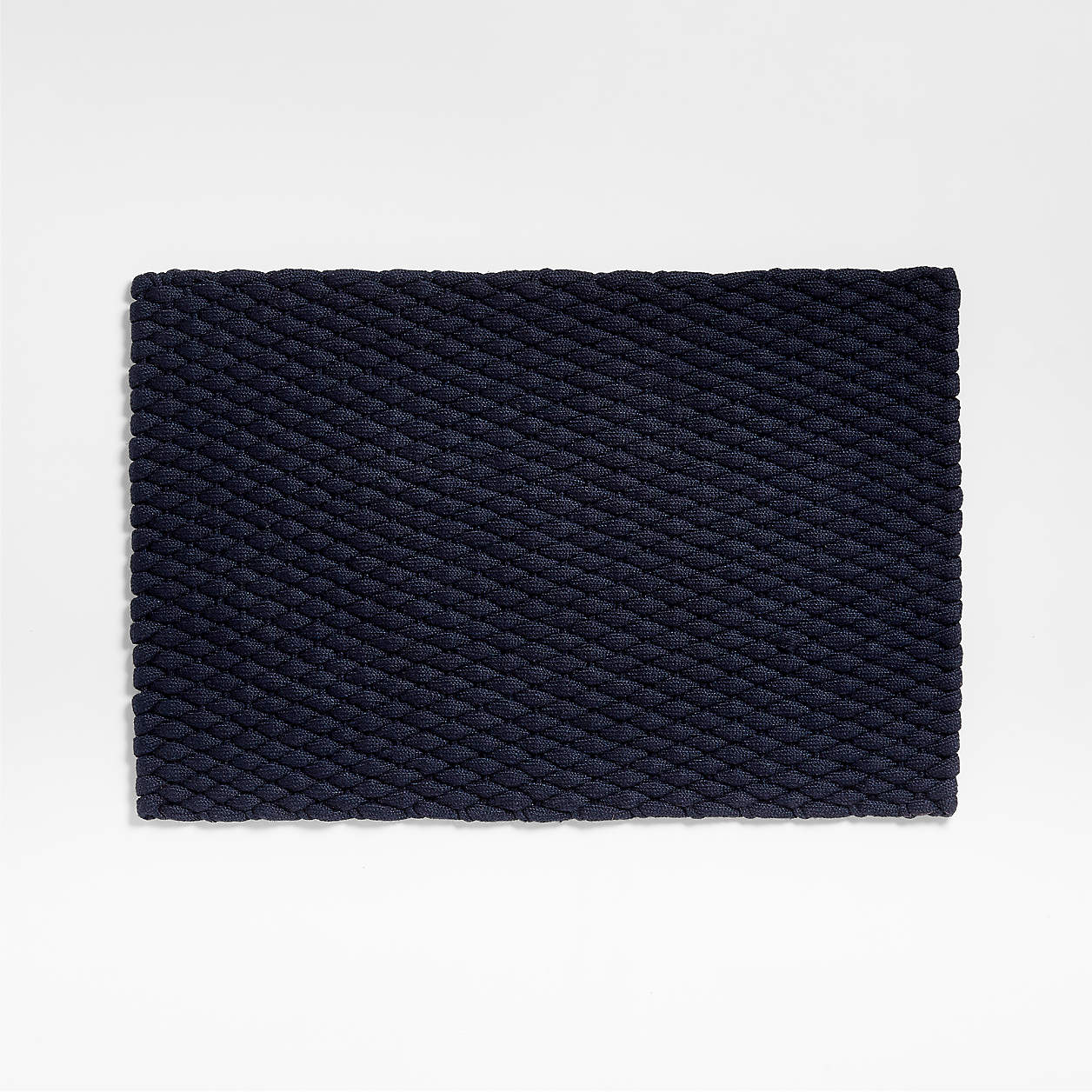 Chunky Weave Performance Navy Blue Indoor/Outdoor Doormat 24"x36 ...