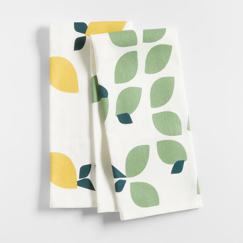 Green Lime Dish Towel + Reviews | Crate & Barrel