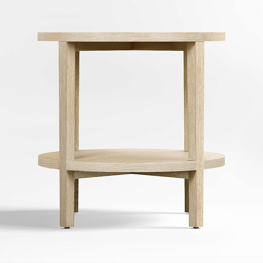 Wood End Tables: Natural Wood Block Side Tables | Crate & Barrel