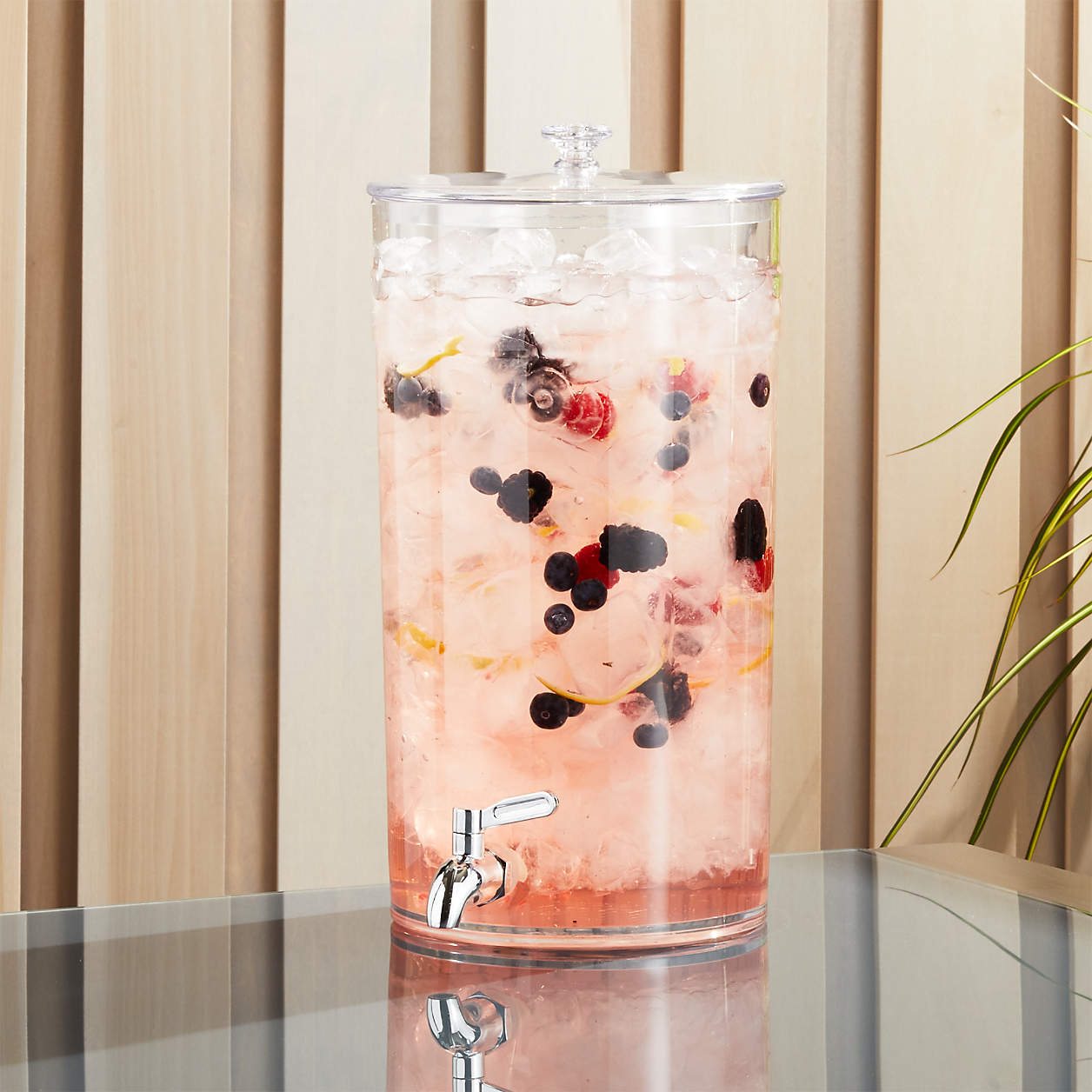 Claro Acrylic Drink Dispenser + Reviews | Crate & Barrel