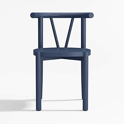 Classic Cozy Grey Wood Kids Play Chair + Reviews | Crate & Kids