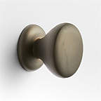 Classic Round Brushed Bronze Cabinet Knob + Reviews | Crate & Barrel Canada