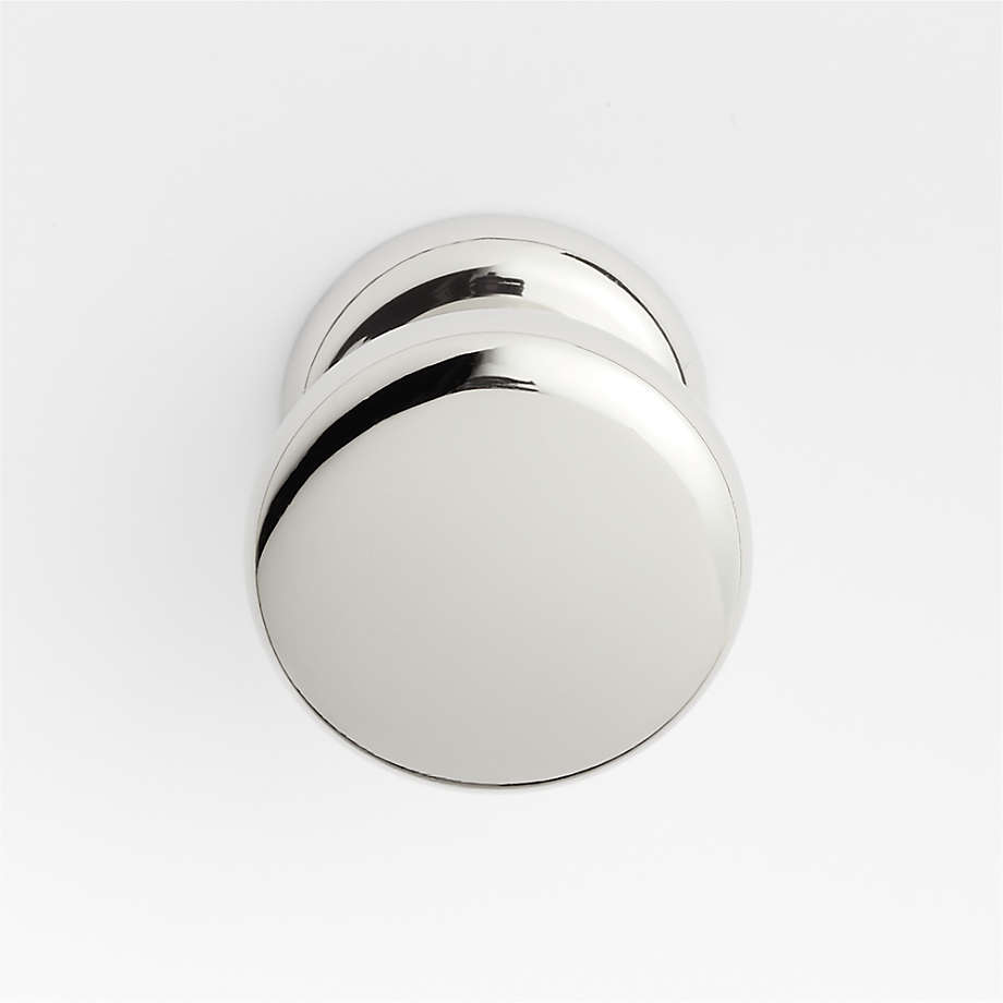 Classic Round Polished Chrome Cabinet Knob + Reviews | Crate & Barrel ...