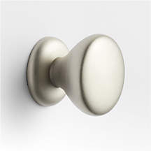 Classic Round Brushed Nickel Cabinet Knob + Reviews | Crate & Barrel Canada