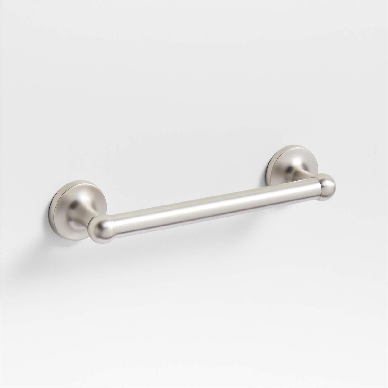 Classic 4" Round Brushed Nickel Cabinet Drawer Bar Pull | Crate ...