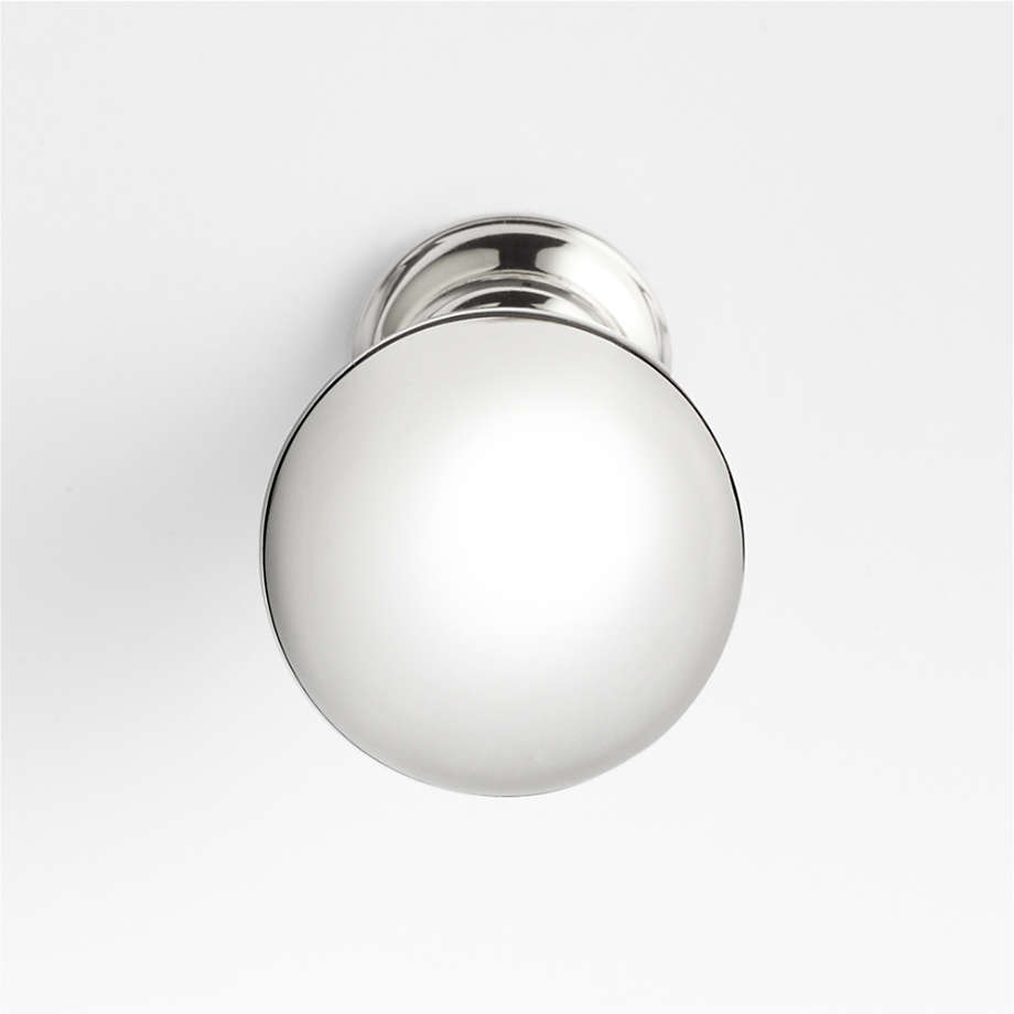 Classic Sphere Polished Chrome Cabinet Knob + Reviews | Crate & Barrel ...