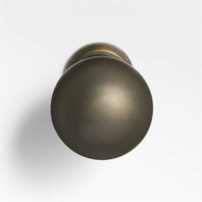Classic Round Brushed Nickel Cabinet Knob + Reviews | Crate & Barrel Canada