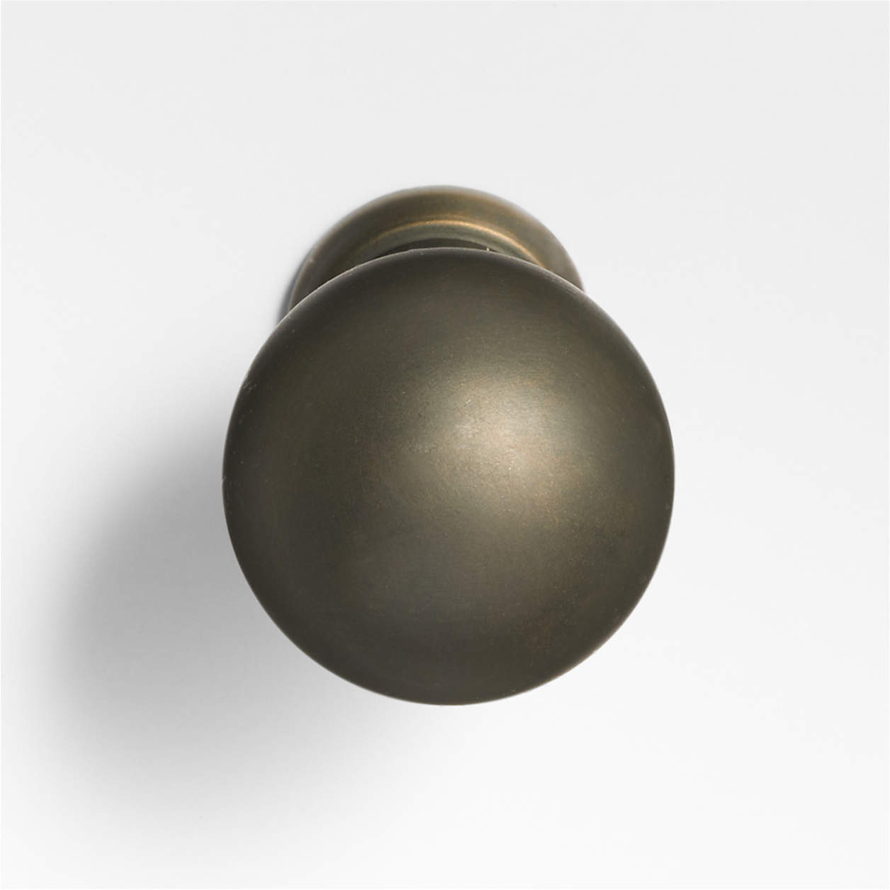 Classic Sphere Brushed Bronze Cabinet Knob | Crate & Barrel Canada