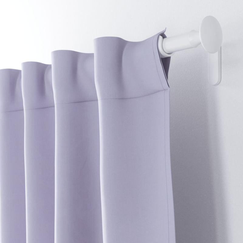 Periwinkle Light Blue and Green Colorblock Cotton Blackout Kids Window ...