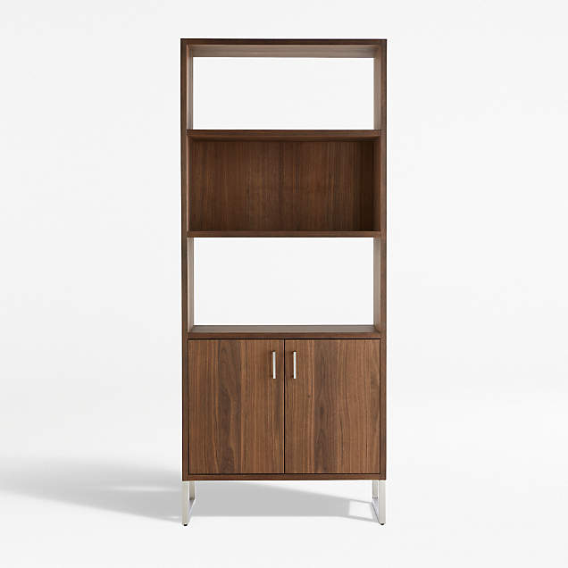 Kendall Walnut Bookcase + Reviews | Crate & Barrel