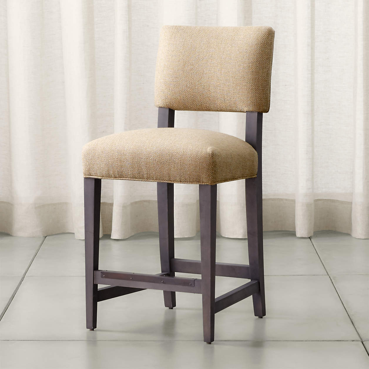 Cody Upholstered Counter Stool + Reviews | Crate & Barrel