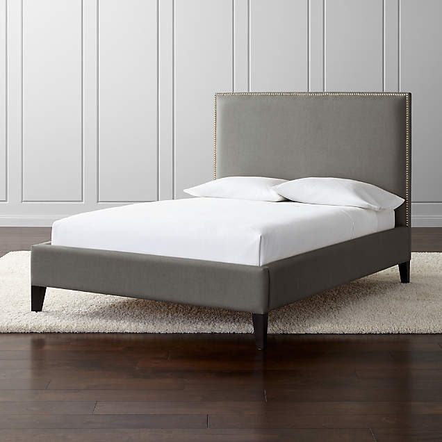 Cole Queen Upholstered Bed + Reviews | Crate & Barrel