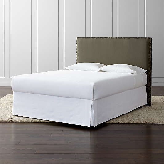 Mabel Fabric in Basil Custom Furniture | Crate & Barrel