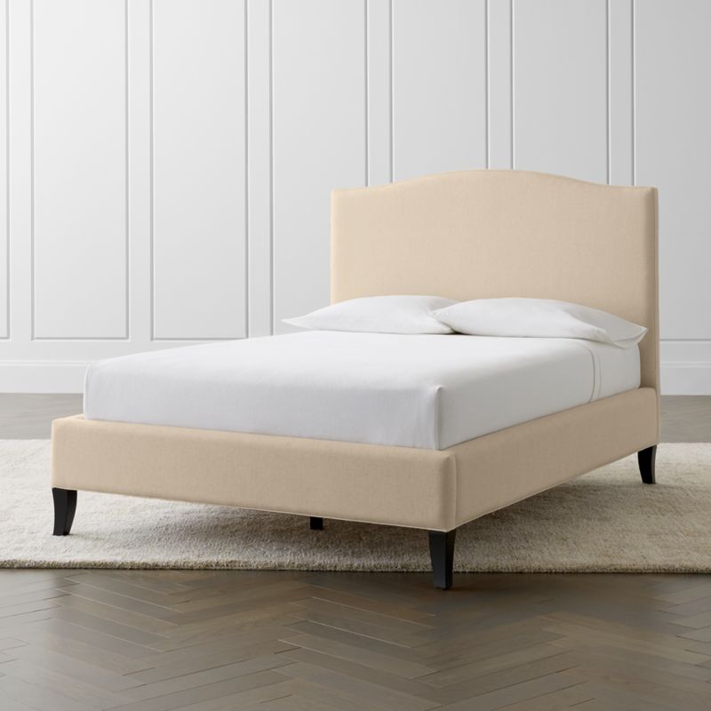 Colette Full Upholstered Bed without Nailheads 52.5" | Crate & Barrel