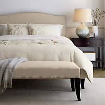Colette California King Upholstered Bed 52.5" | Crate & Barrel