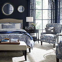 Colette California King Upholstered Bed 52.5" | Crate & Barrel