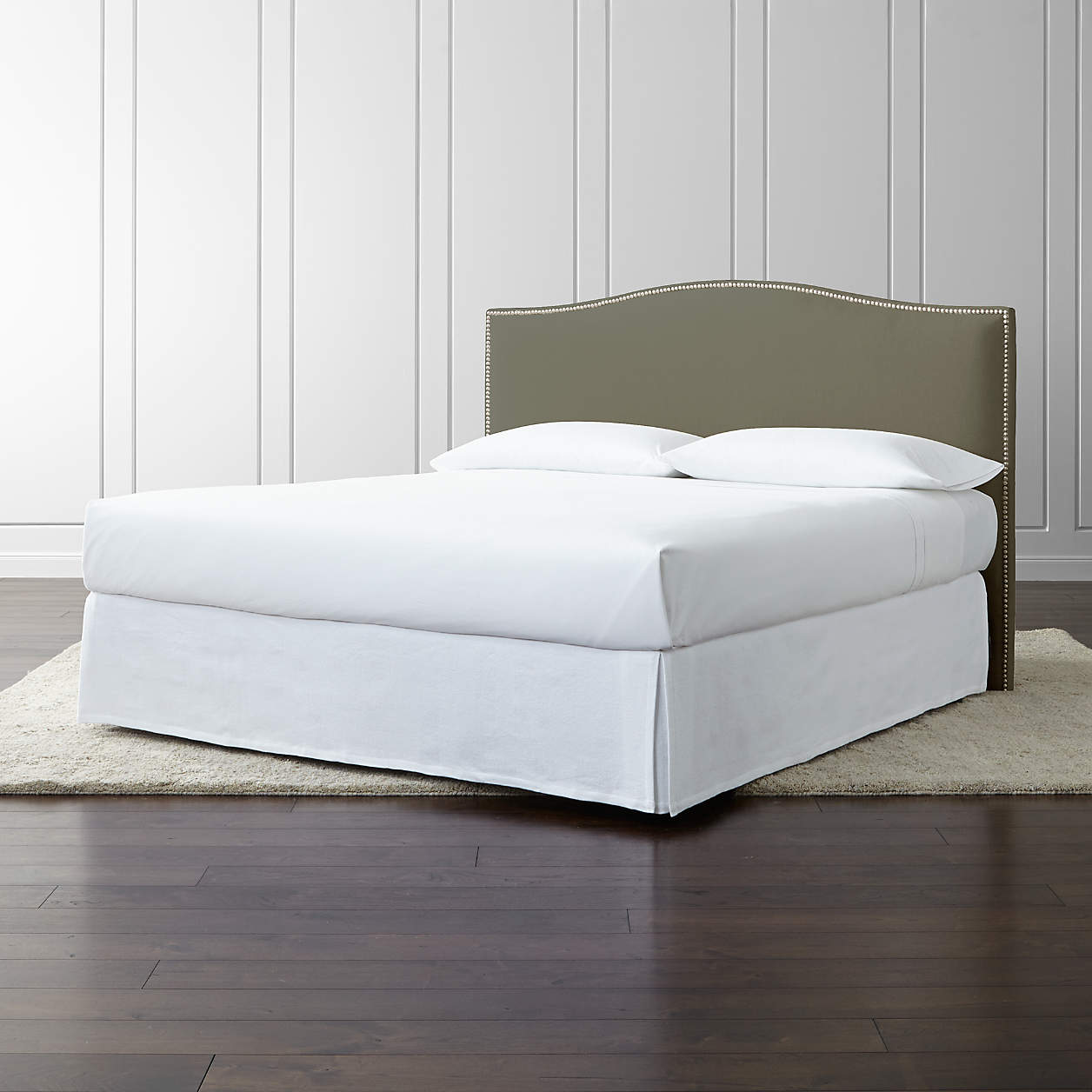 Colette California King Pewter Headboard | Crate & Barrel