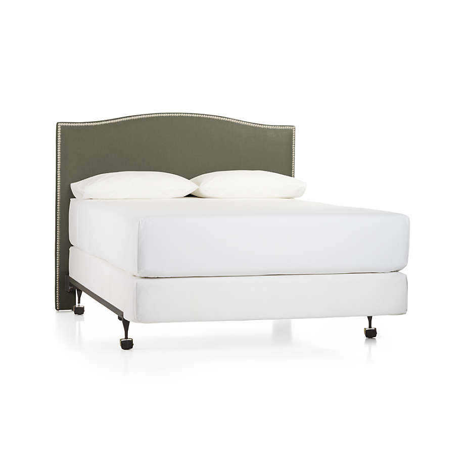 Colette Brown Upholstered Headboard 52.5" | Crate & Barrel