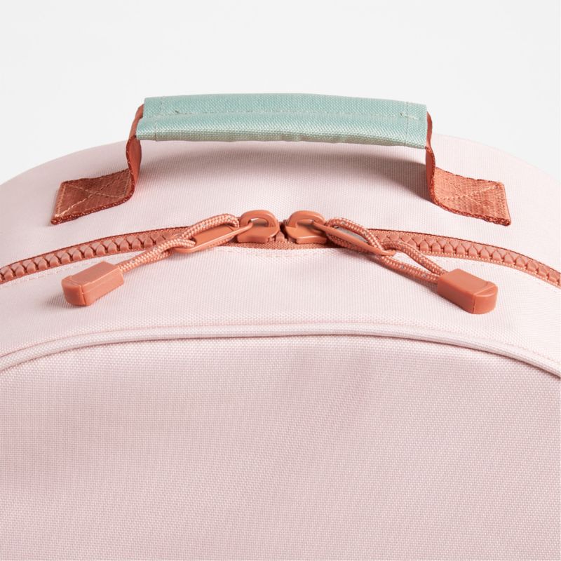 Colorblock Pink Personalized Large Kids School Backpack with Side ...