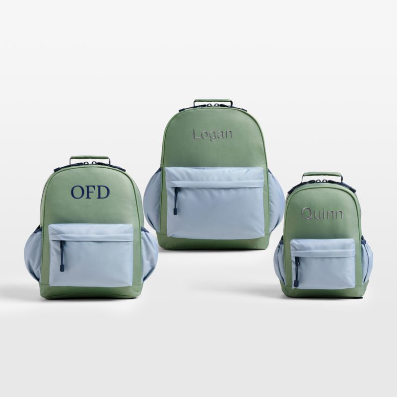 Colorblock Green and Blue Kids Backpacks | Crate & Kids Canada