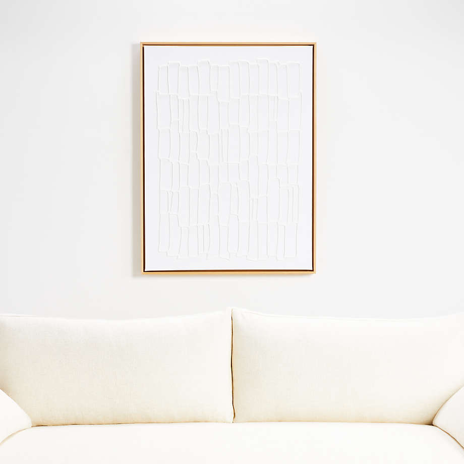 'Contour' Framed Hand-Painted Acrylic Canvas Wall Art 30"x40" by ...