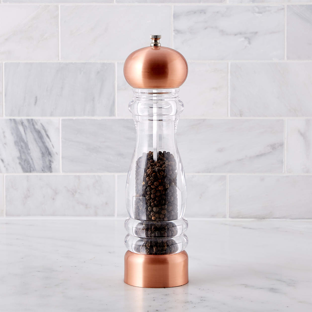 Olde Thompson Copper Salt and Pepper Mills | Crate & Barrel