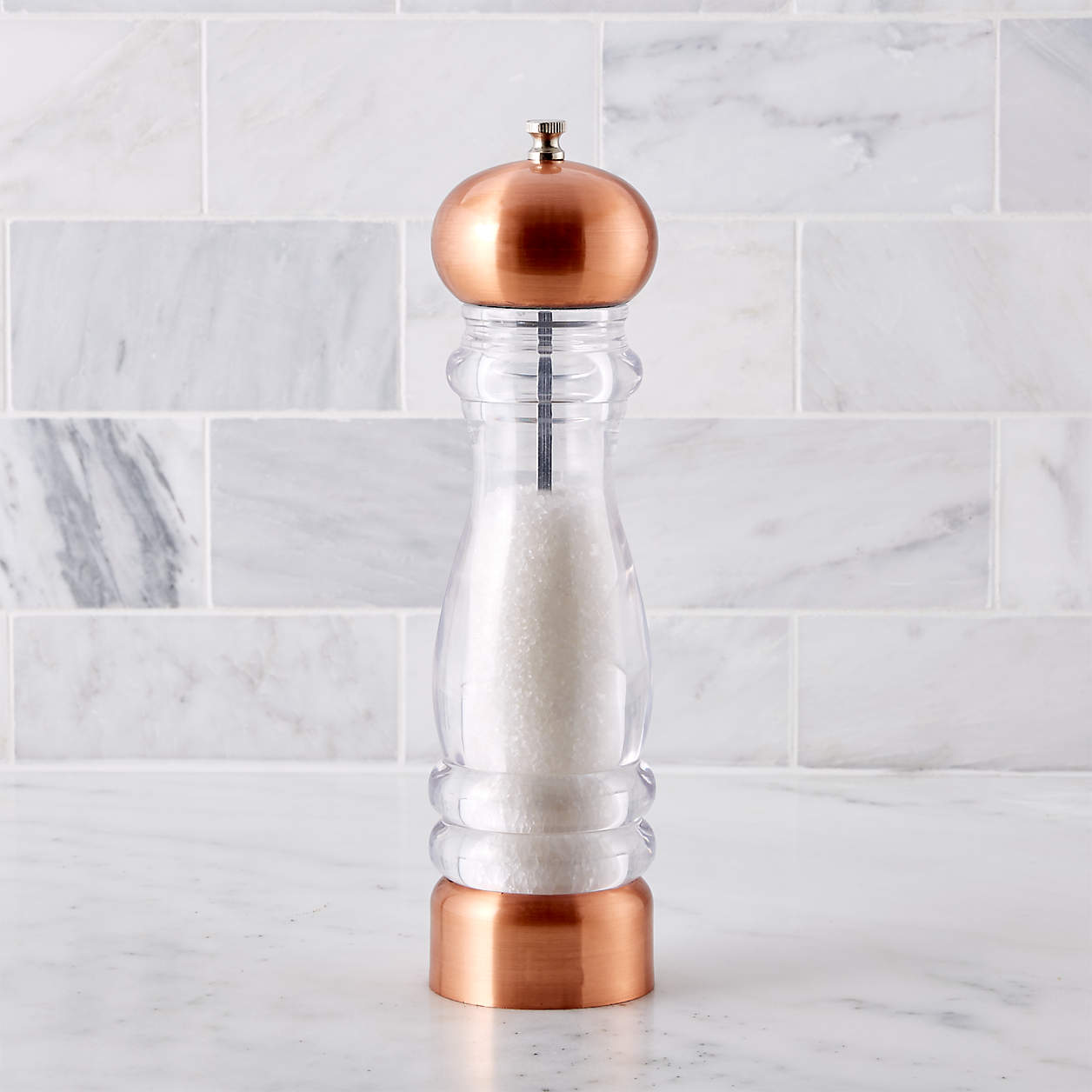 Olde Thompson Copper Salt Mill + Reviews | Crate & Barrel