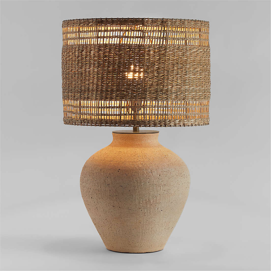 Woven Lighting: Rattan Pendant Lights & Wicker Lamps | Crate & Barrel