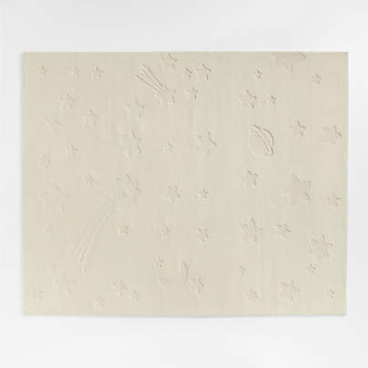 Yami Hand-Tufted Wool Ivory Carved Geometric Rug 8x10 by John Robshaw ...